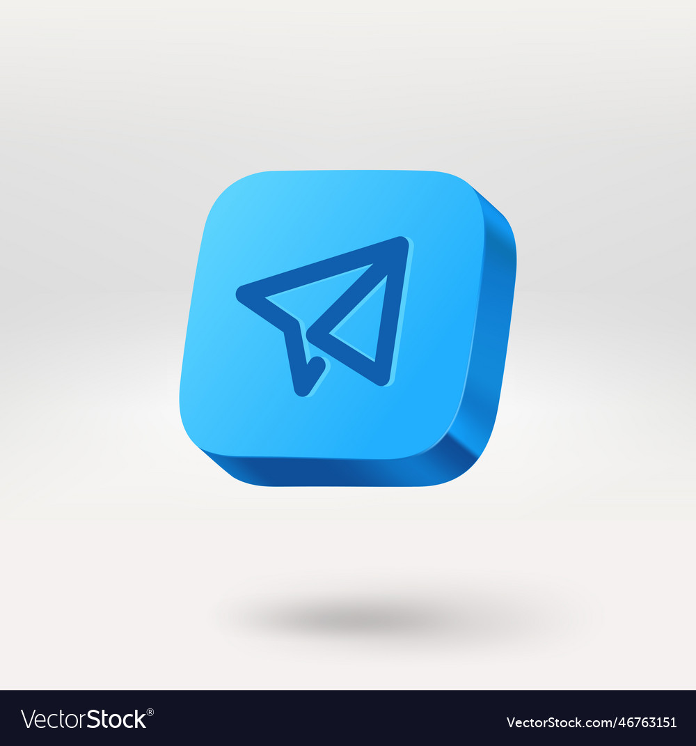 Web communication icon mobile application icon 3d Vector Image