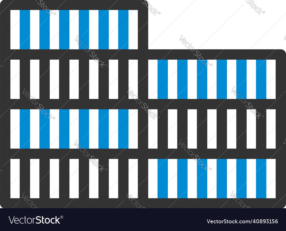 Container stack icon Royalty Free Vector Image
