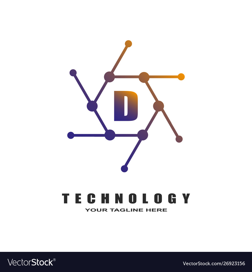 Future technology logos Royalty Free Vector Image