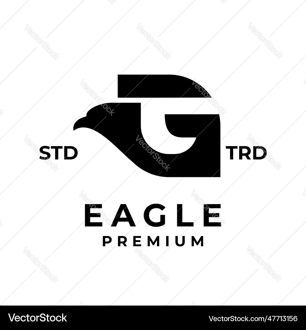 G eagle letter logo icon design template Vector Image