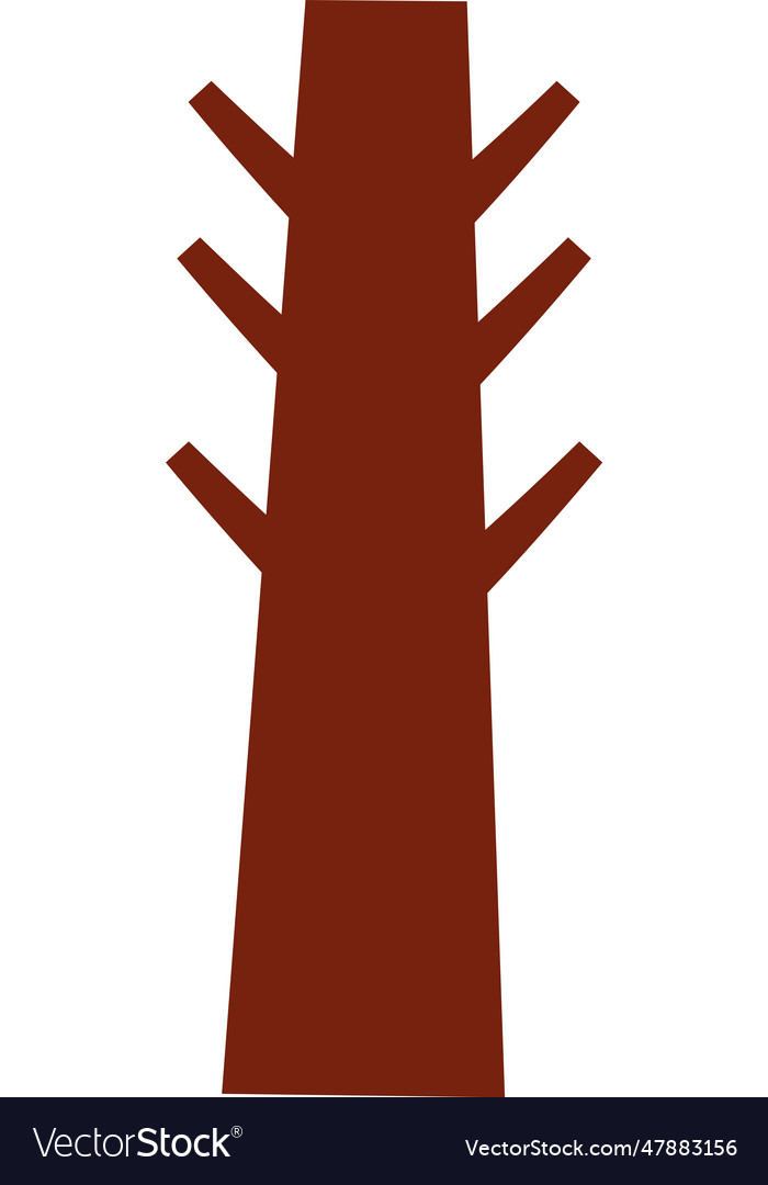 Tree trunk icon Royalty Free Vector Image - VectorStock