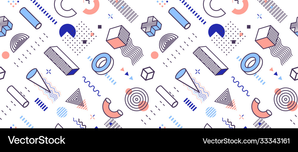 Background geometric shapes geometrical style Vector Image