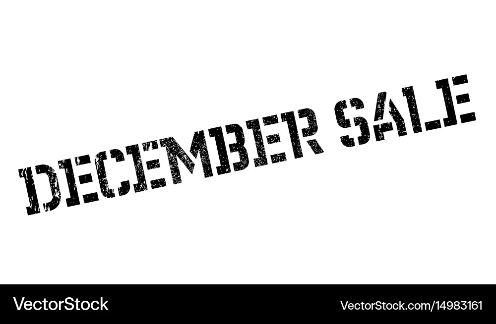 December sale rubber stamp Royalty Free Vector Image