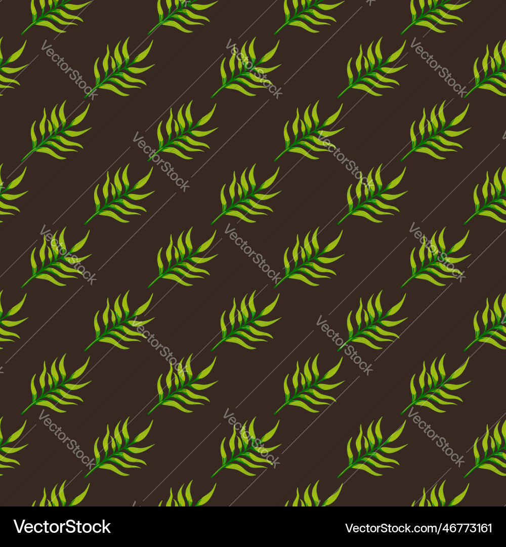 Fern leaf wallpaper abstract exotic plant Vector Image