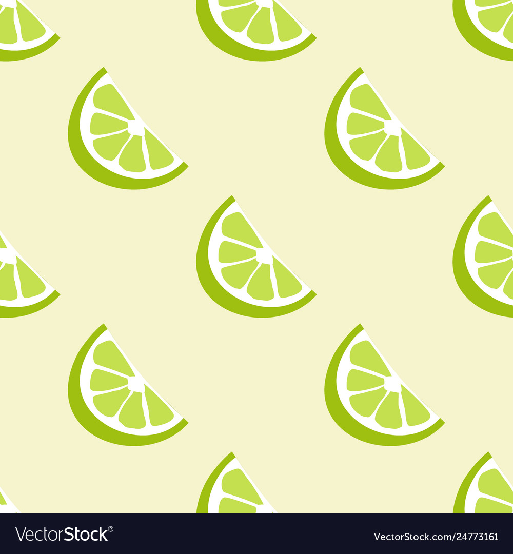 Lime seamless pattern Royalty Free Vector Image