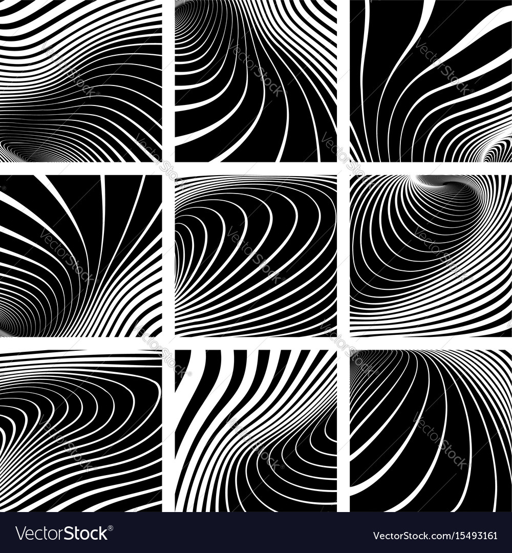 Lines patterns set Royalty Free Vector Image - VectorStock