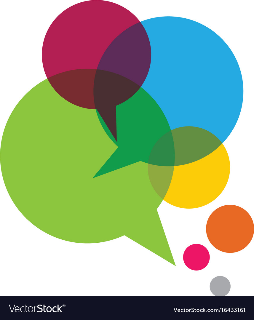 Speech bubble icon logo template Royalty Free Vector Image Speech bubble icon logo template Royalty Free Vector Image
