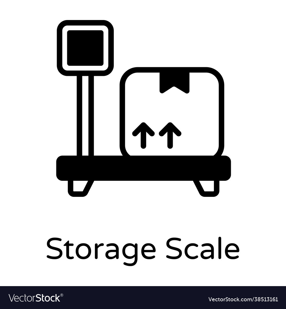 Storage scale Royalty Free Vector Image - VectorStock
