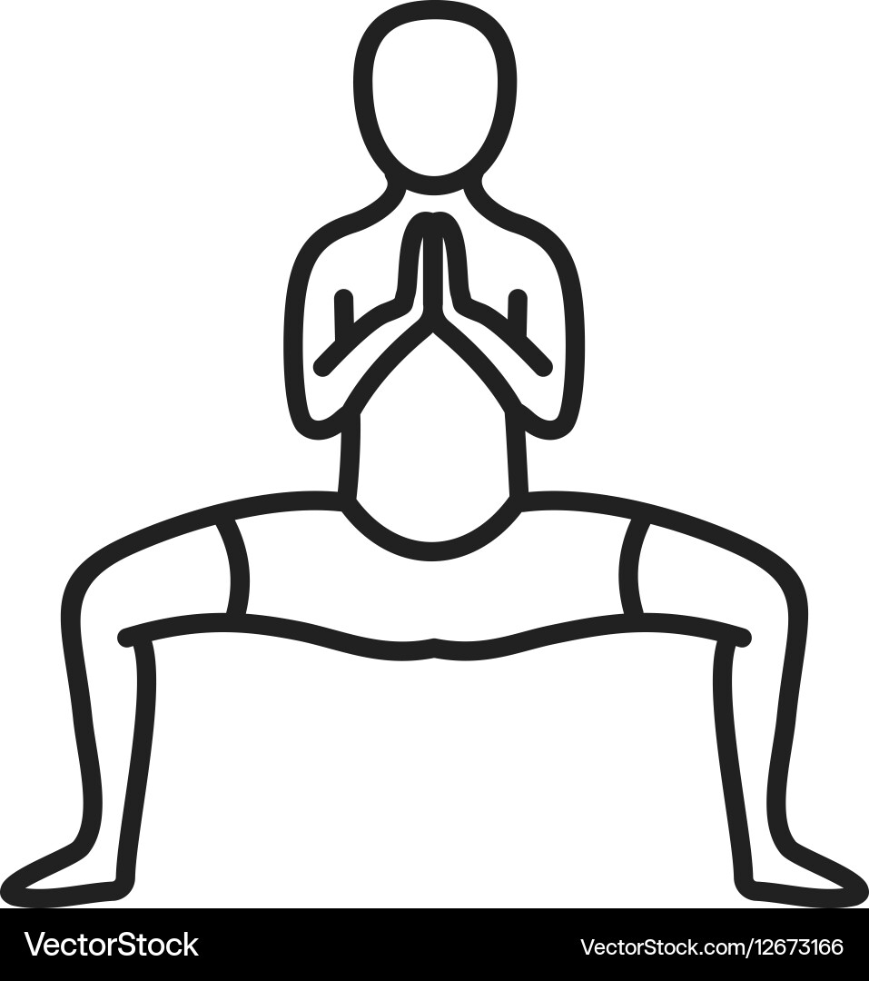 Buddhist pose Royalty Free Vector Image - VectorStock