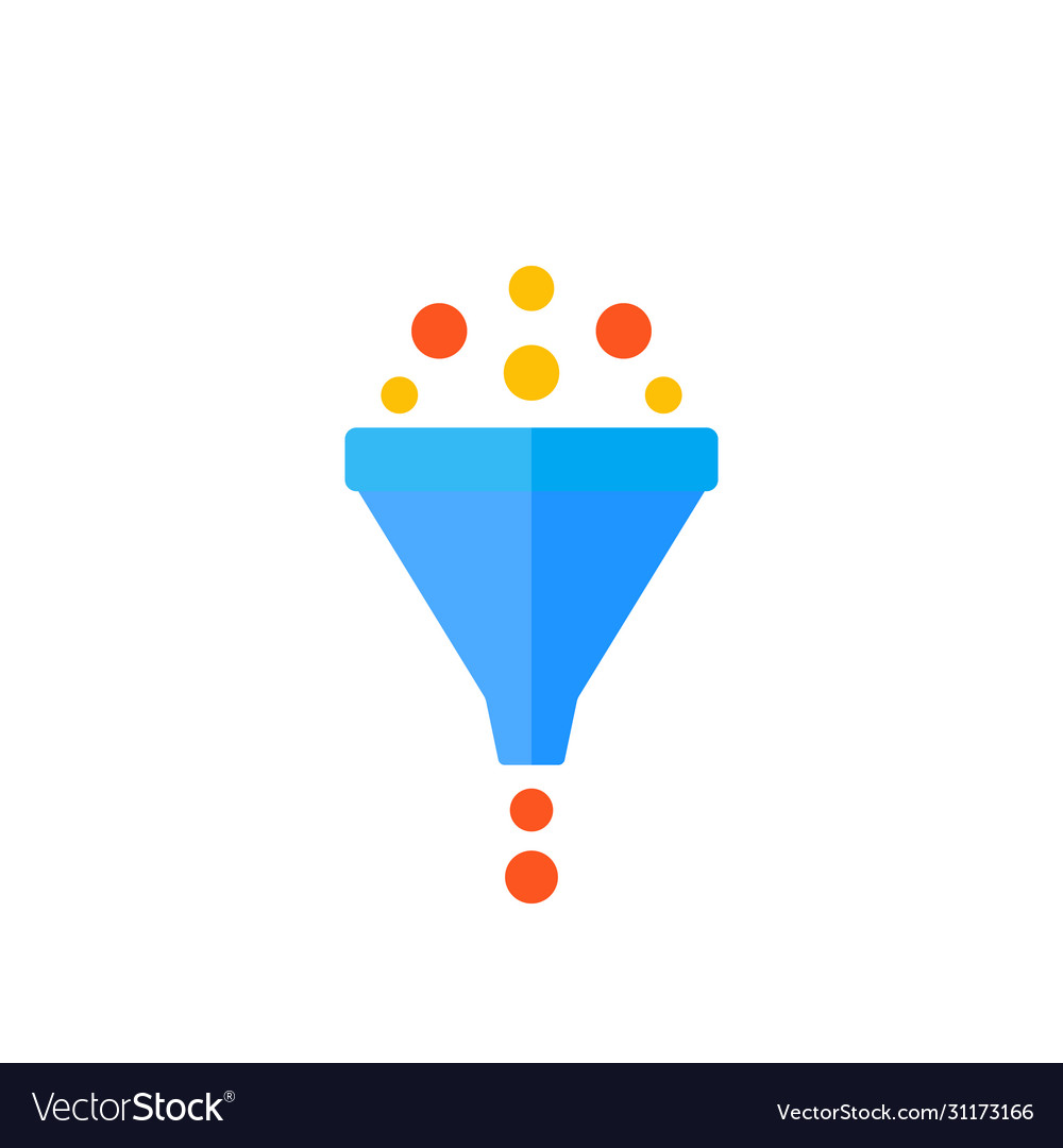 Filter icon Royalty Free Vector Image - VectorStock