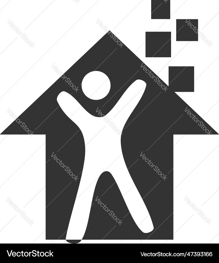 Home logo template icon brand identity isolated Vector Image