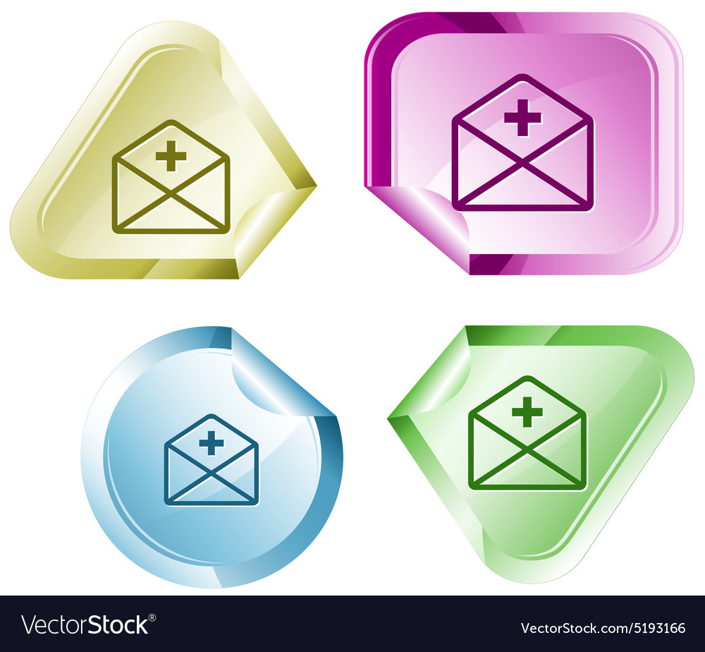 Mail plus Royalty Free Vector Image - VectorStock