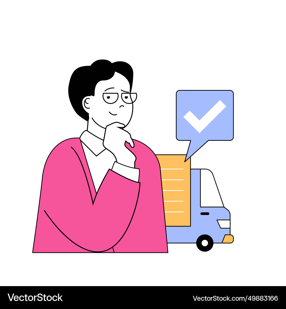 Mobile commerce concept with cartoon people Vector Image
