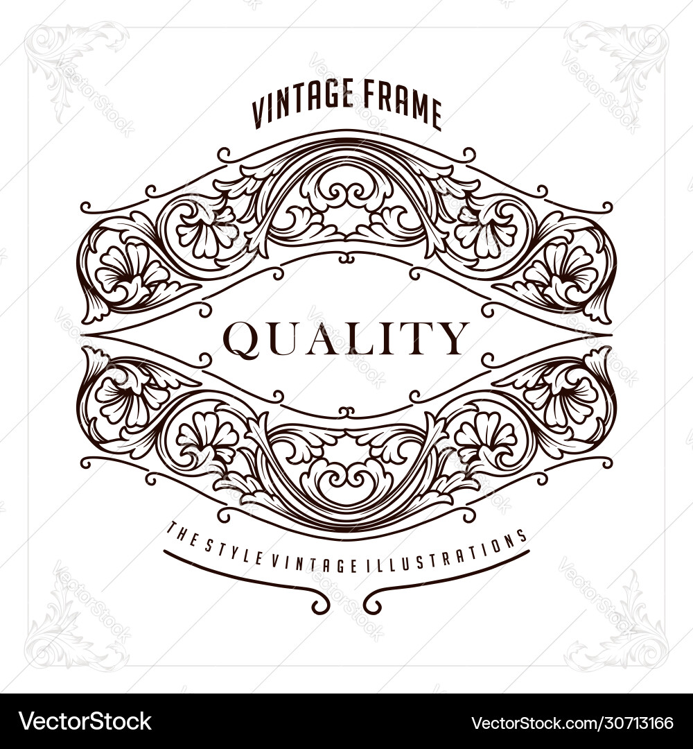Premium luxury perfect border for identity and Vector Image