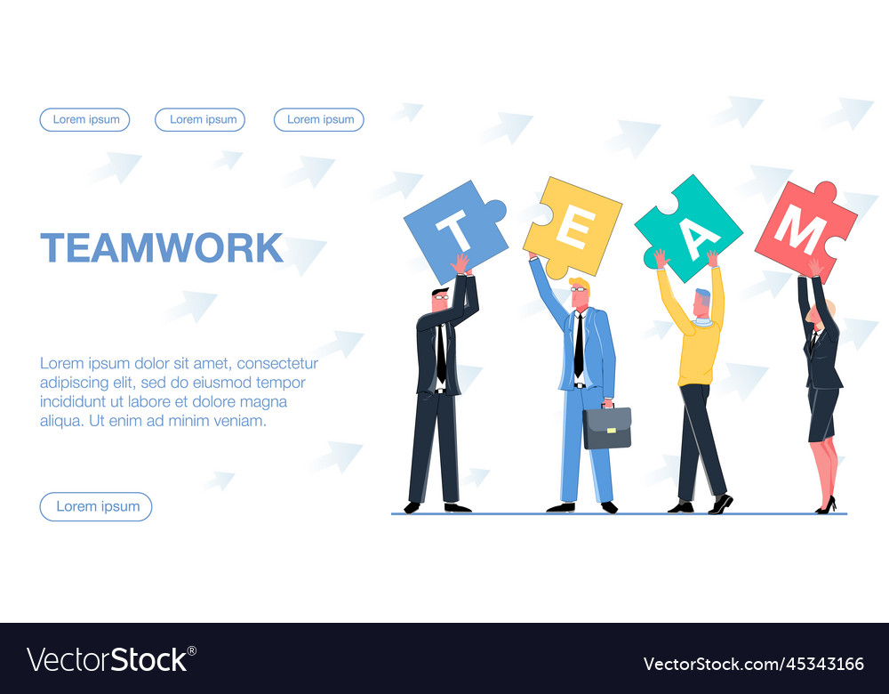 Teamwork 2 Royalty Free Vector Image - VectorStock