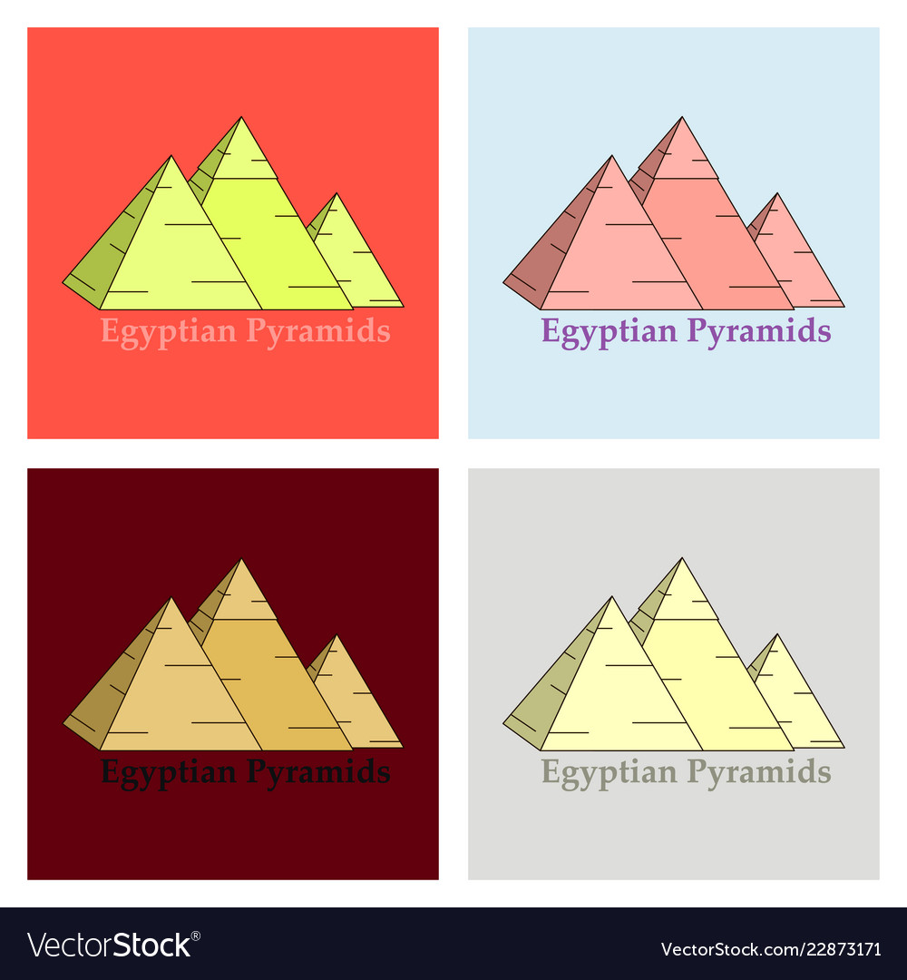 Egypt pyramid giza Royalty Free Vector Image - VectorStock