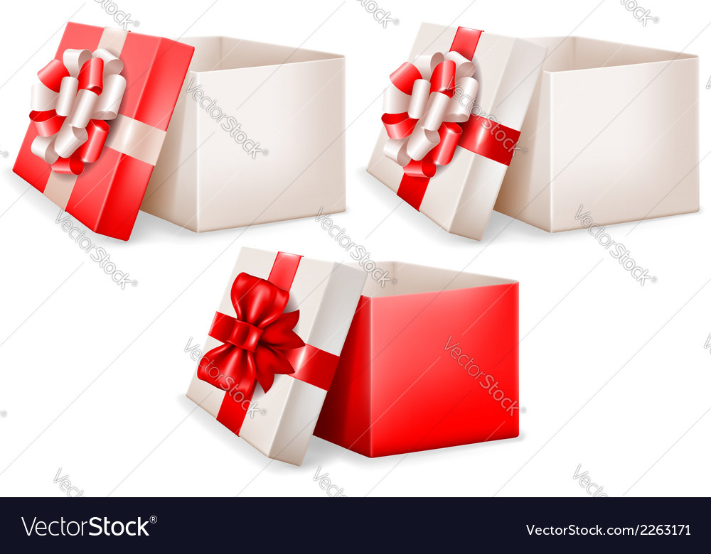 Gift boxes set Royalty Free Vector Image - VectorStock