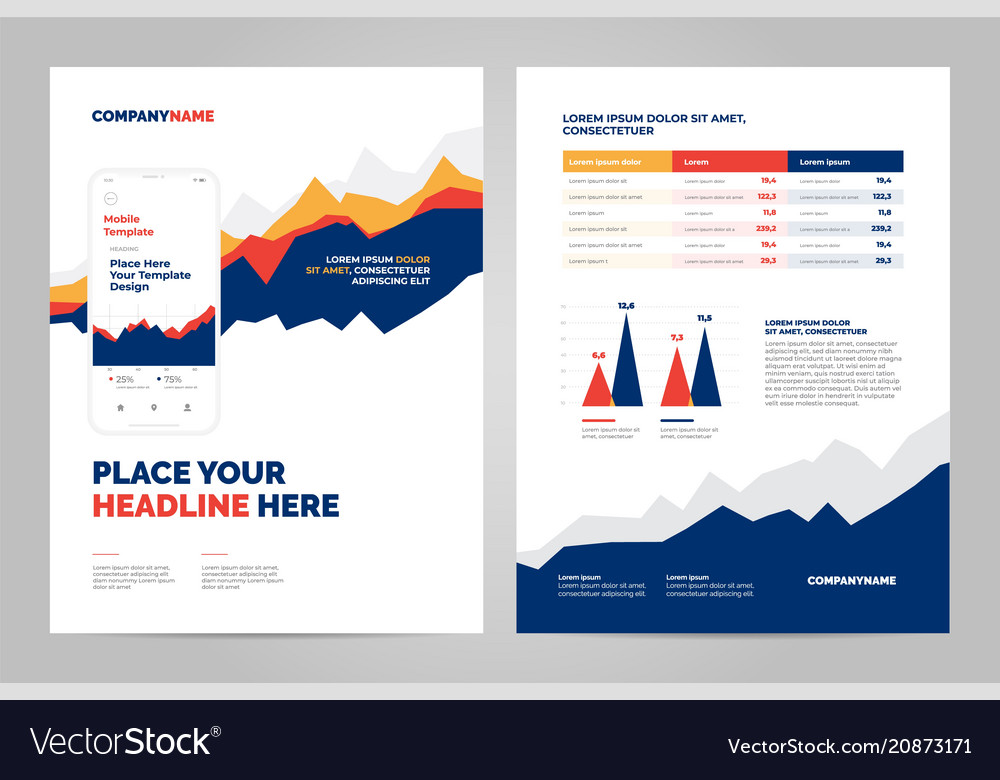 Minimal poster template design Royalty Free Vector Image