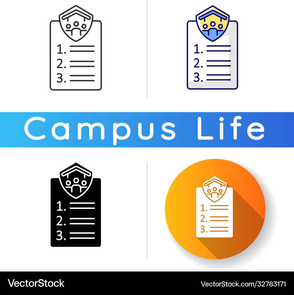 Roommates rules icon Royalty Free Vector Image