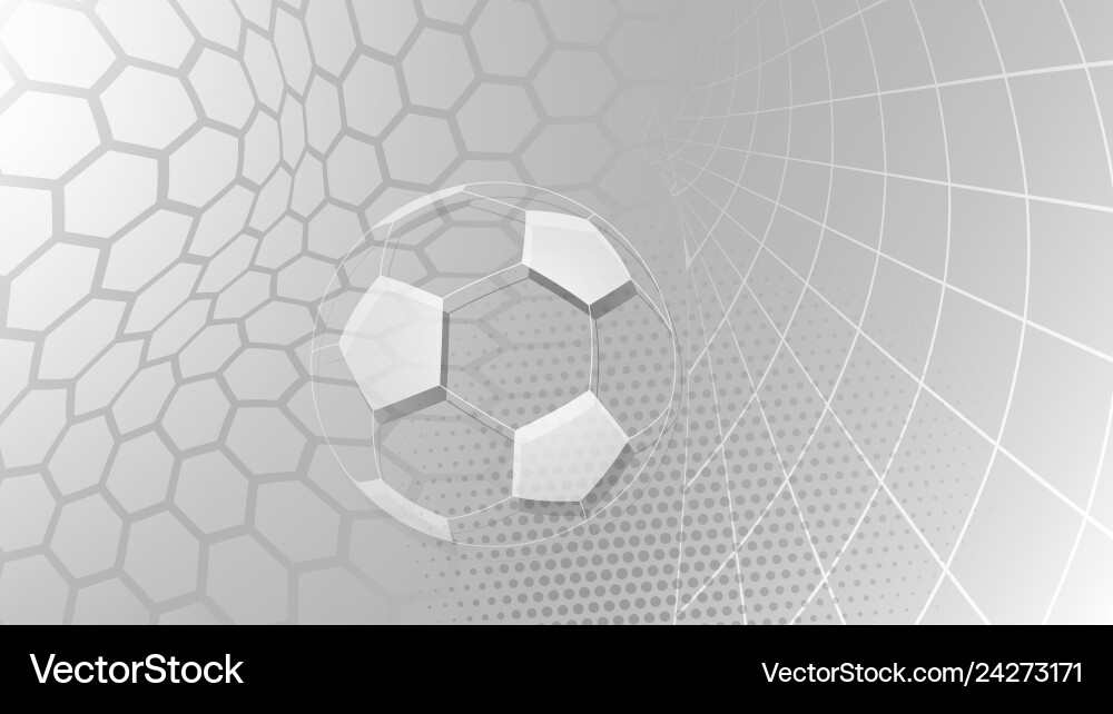 Soccer background in gray colors Royalty Free Vector Image