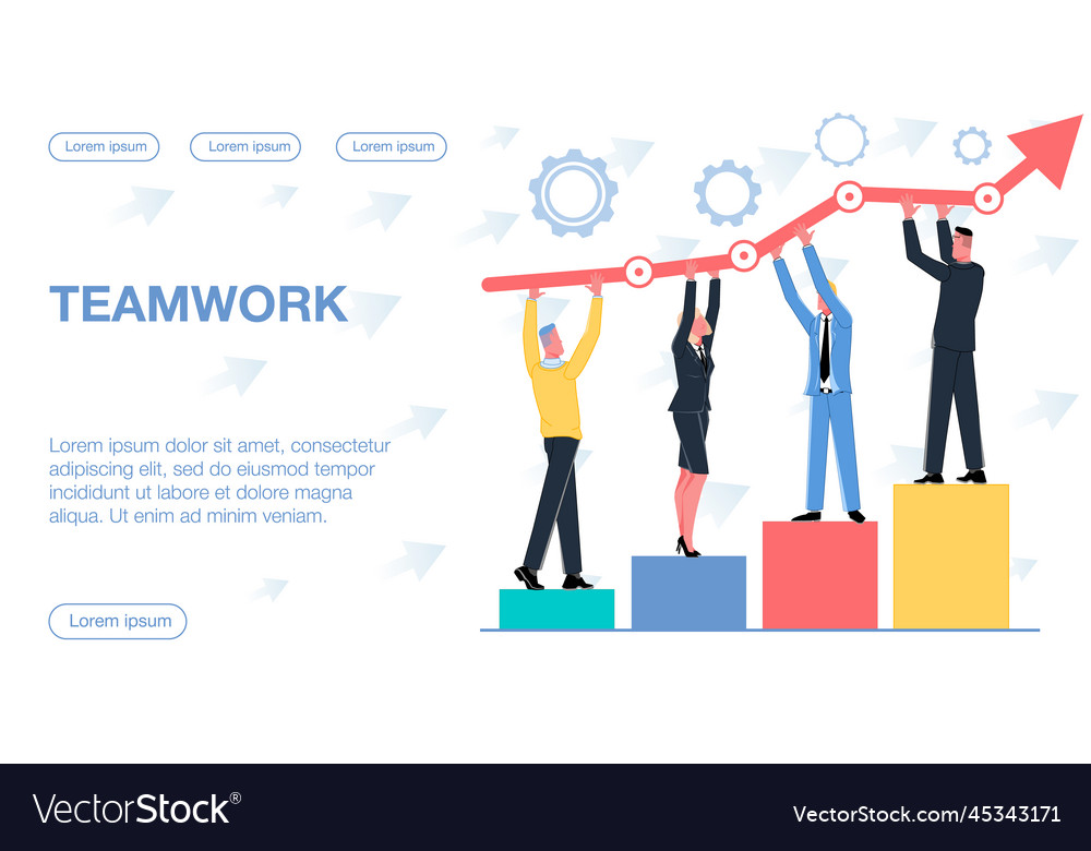 Teamwork 3 Royalty Free Vector Image - VectorStock