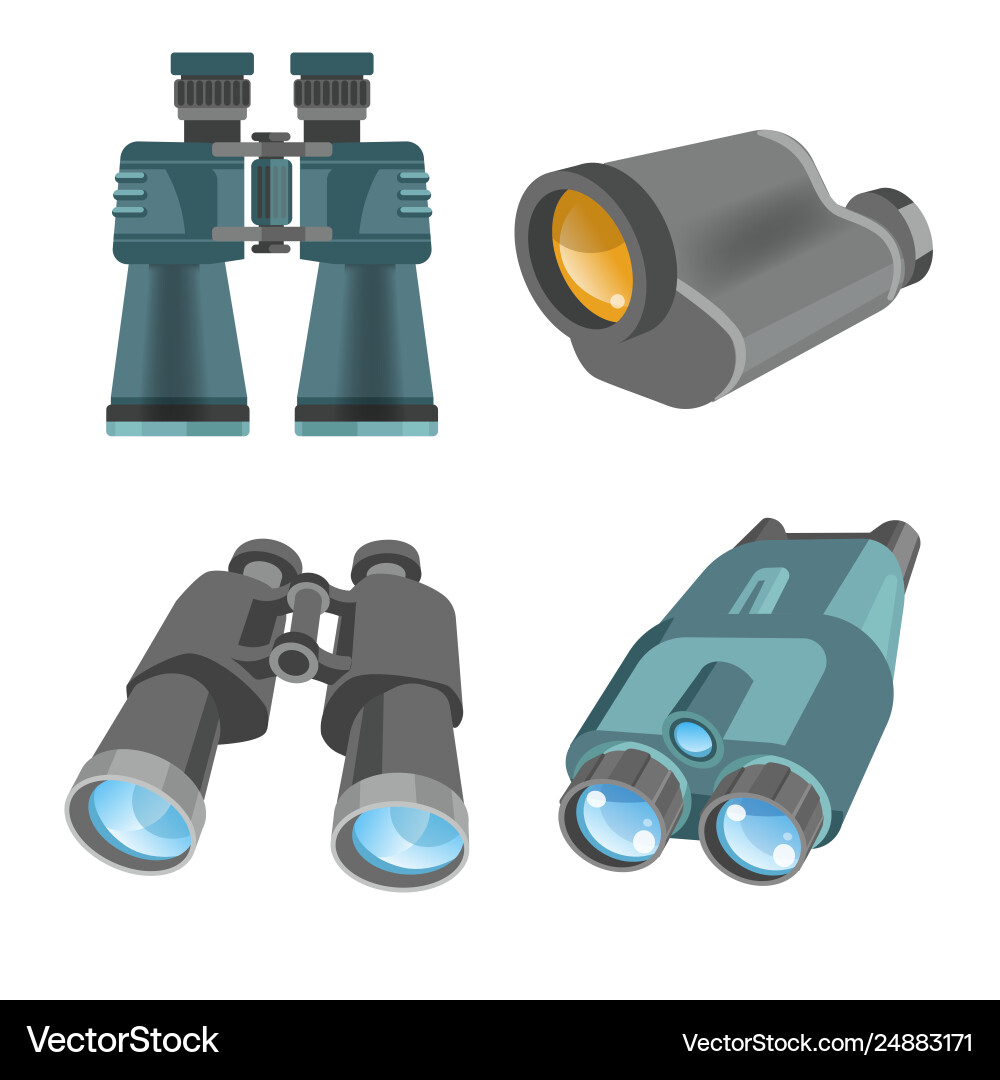 Vision tools or devices with zoom spyglass and Vector Image