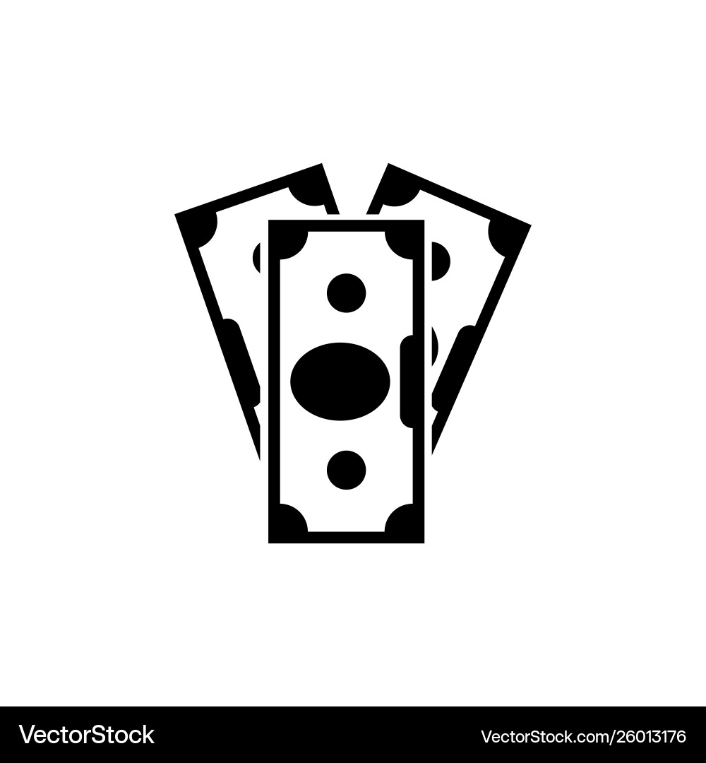 Dollar money cash icon Royalty Free Vector Image