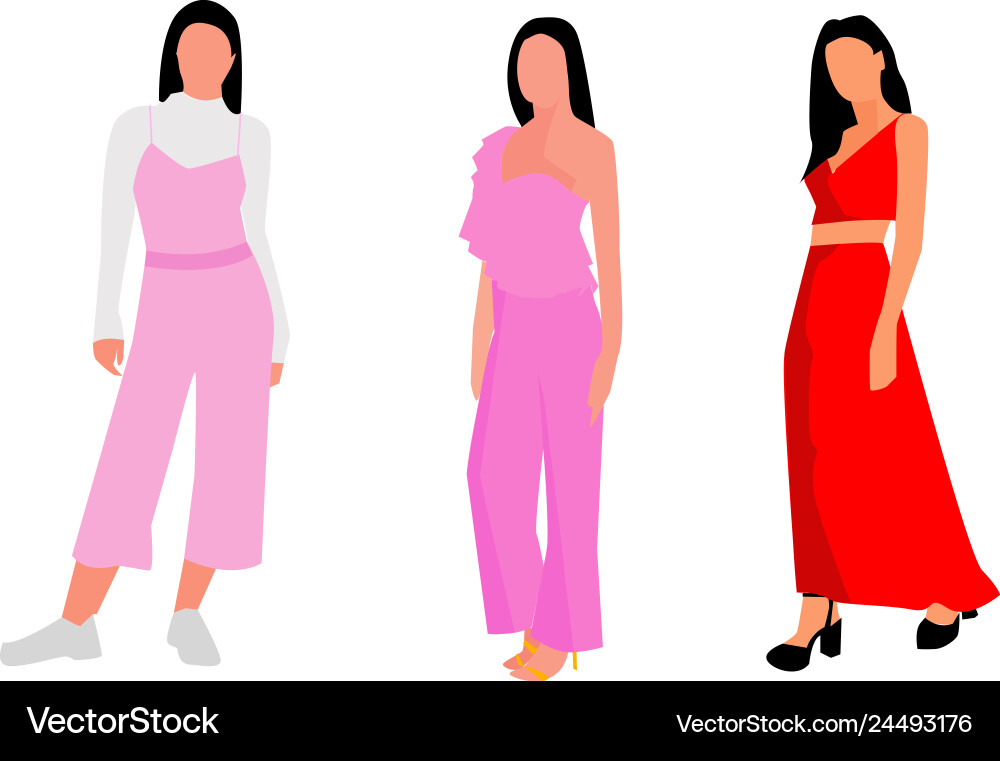 Group of women designs Royalty Free Vector Image