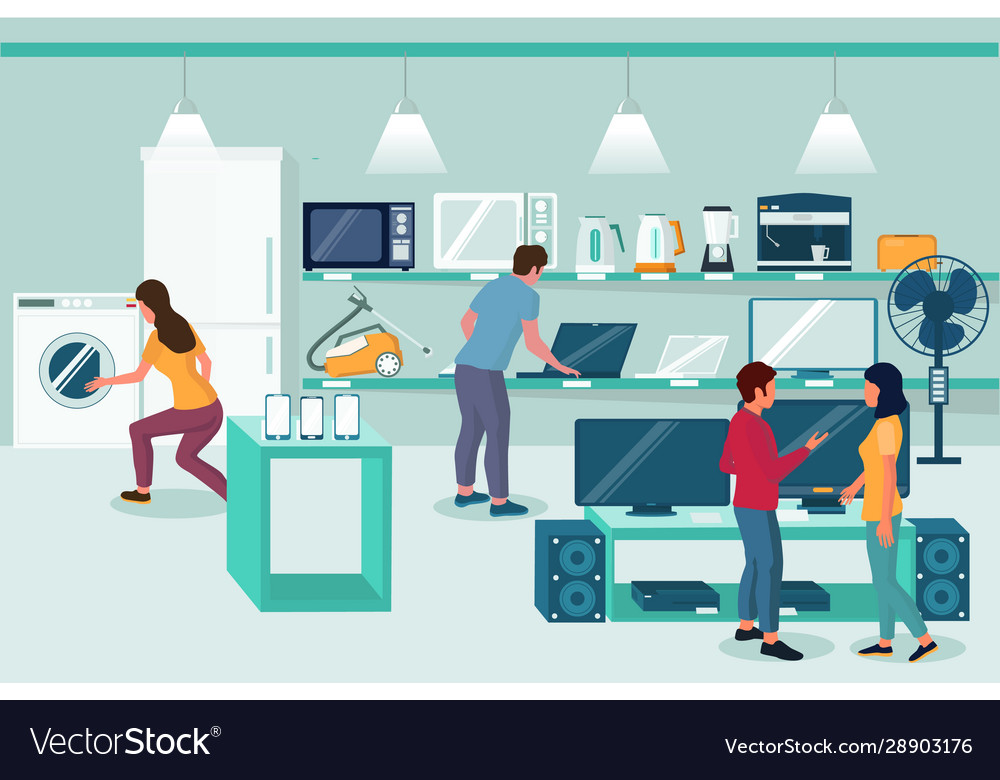 Purchase electronics flat style design Royalty Free Vector