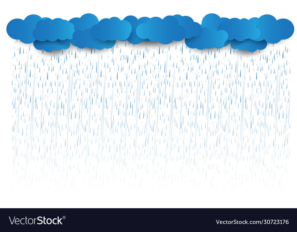 Rain storm background Royalty Free Vector Image
