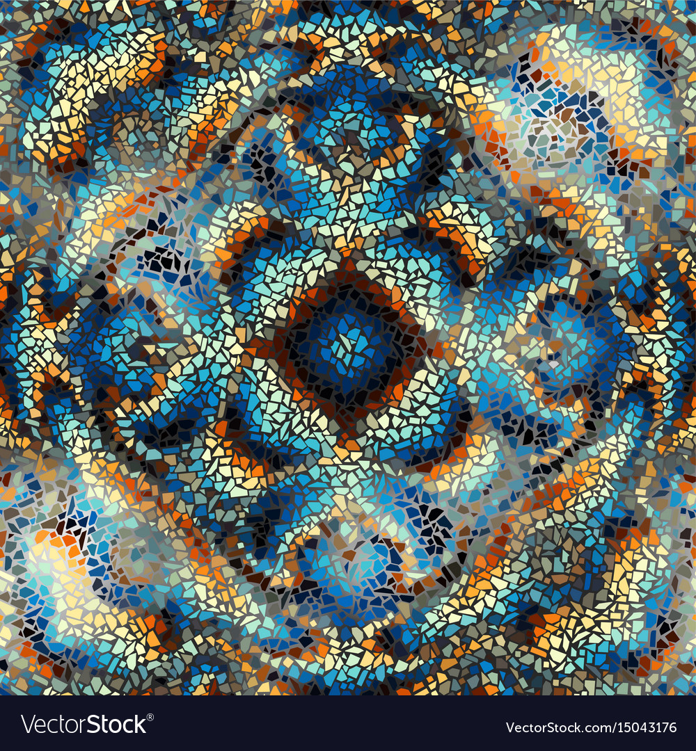 Seamless mosaic pattern Royalty Free Vector Image