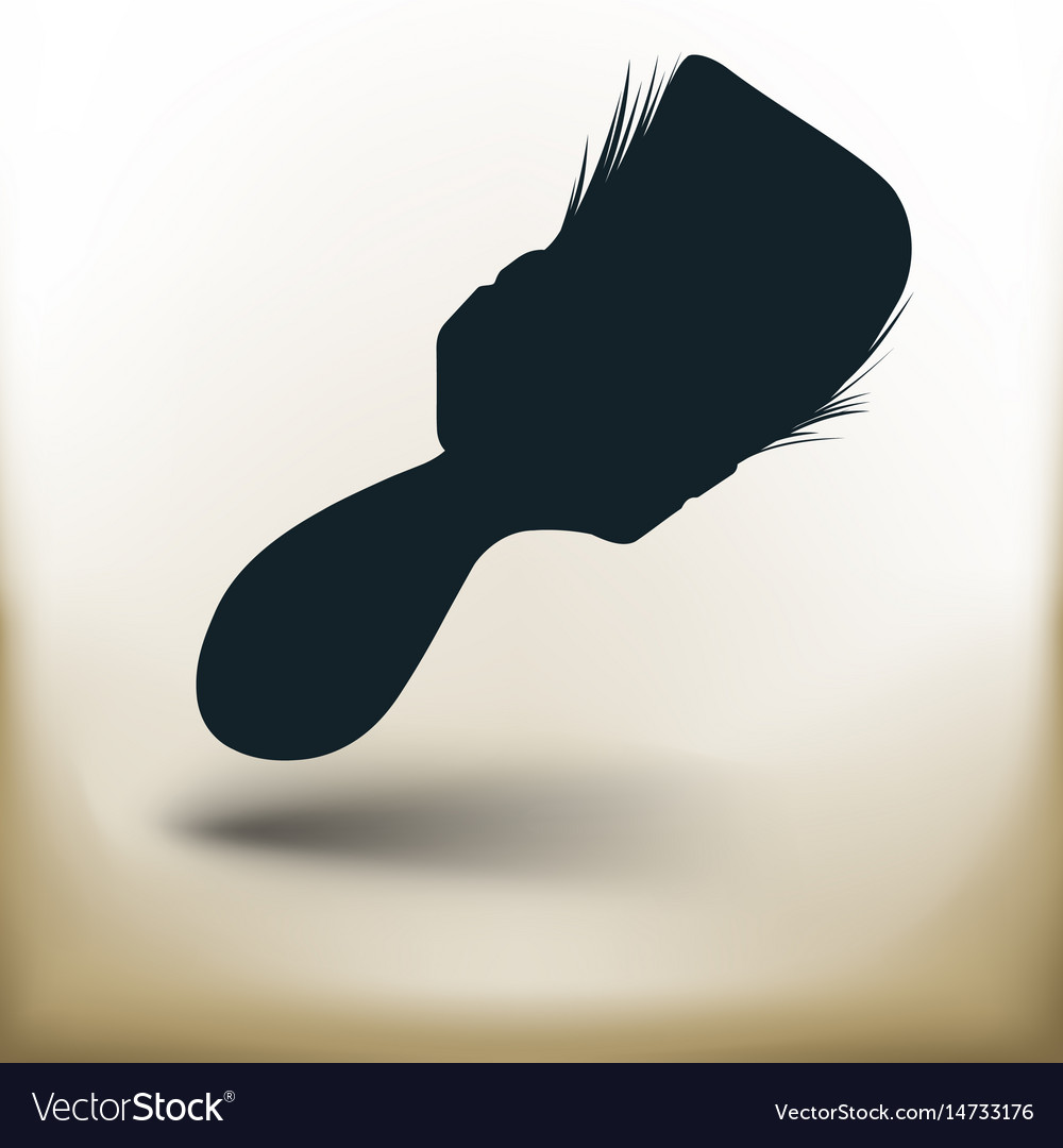 Simple brush Royalty Free Vector Image - VectorStock