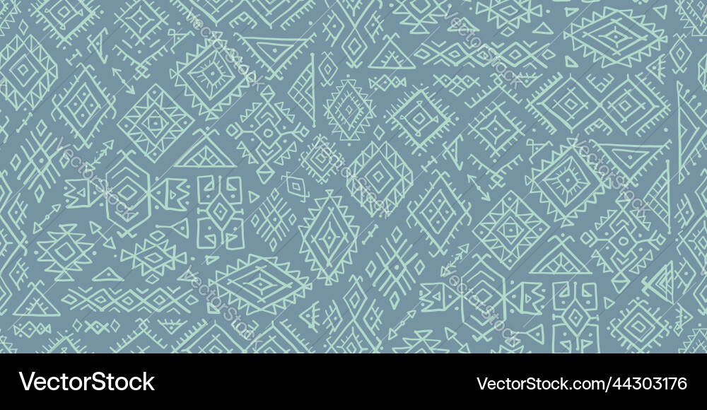 Tribal decorative background ethnic seamless Vector Image