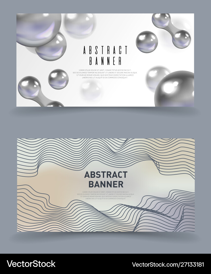 Abstract banners modern futuristic background Vector Image