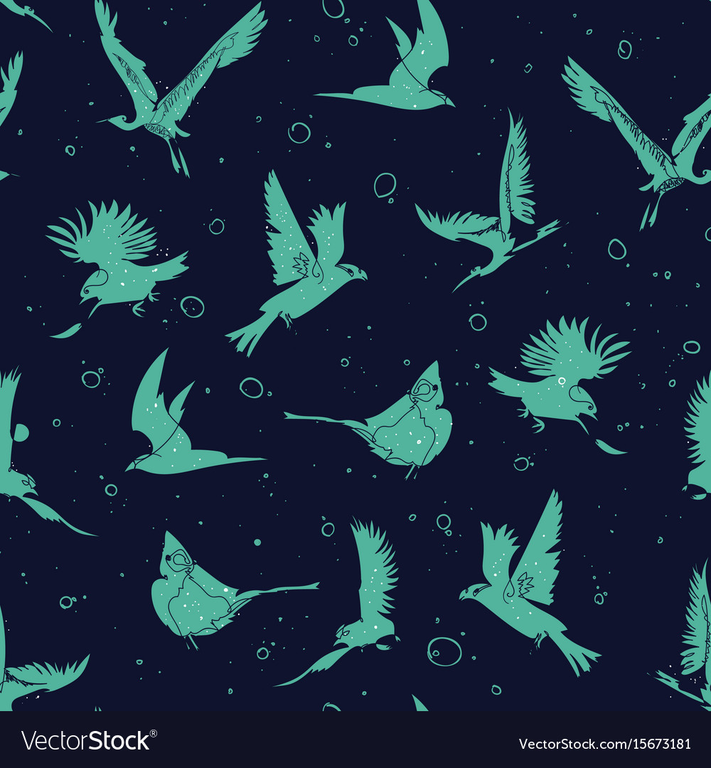 Birds pattern Royalty Free Vector Image - VectorStock