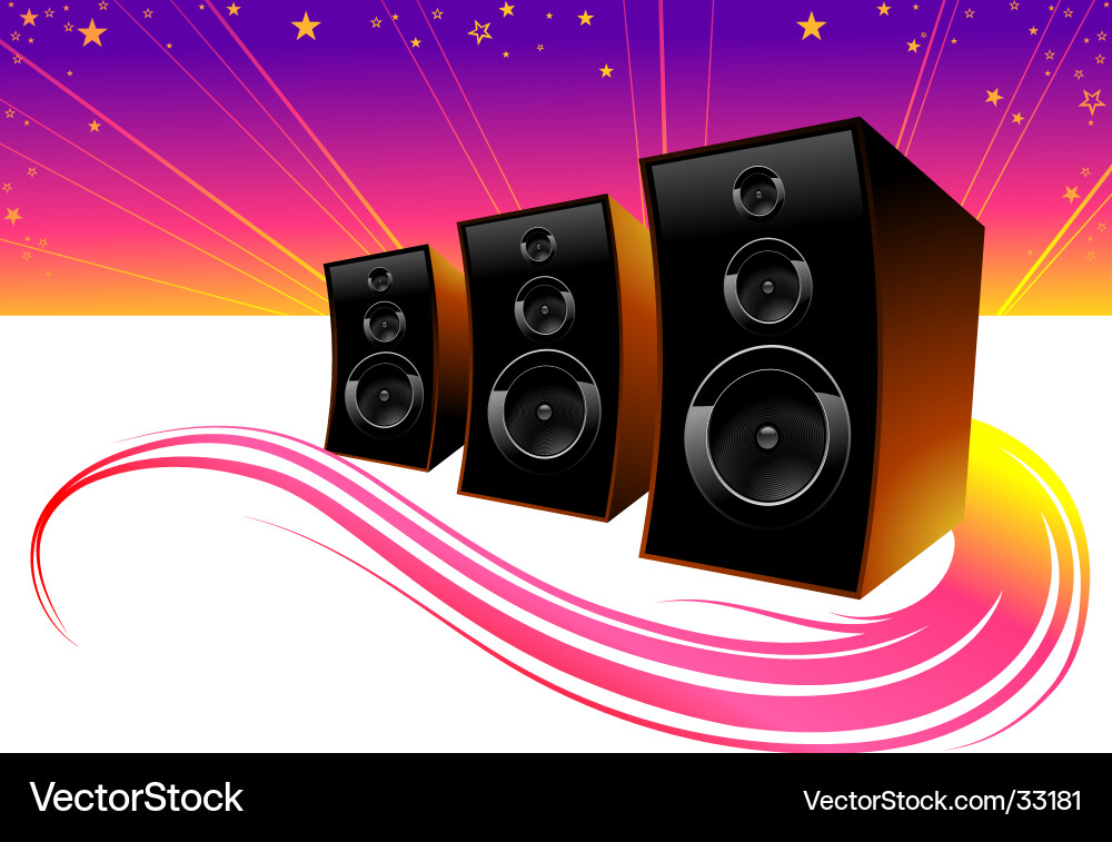 Color of music Royalty Free Vector Image - VectorStock