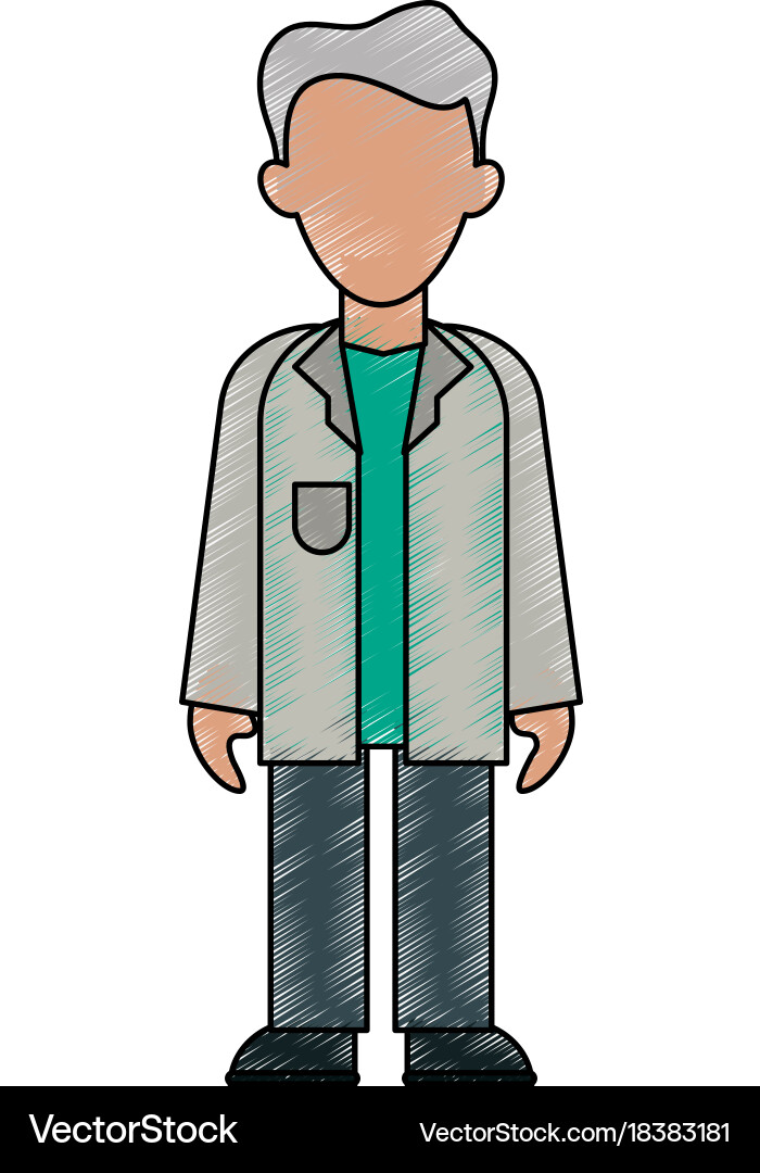Doctor avatar cartoon Royalty Free Vector Image
