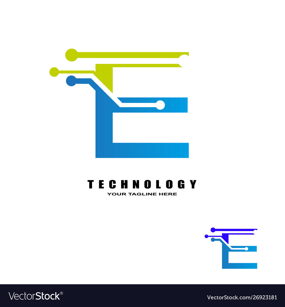 Future technology logos Royalty Free Vector Image