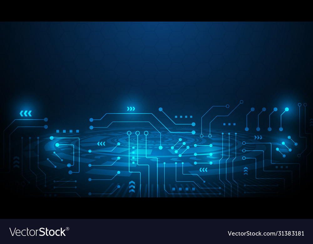 Hi-tech digital data connection system Royalty Free Vector