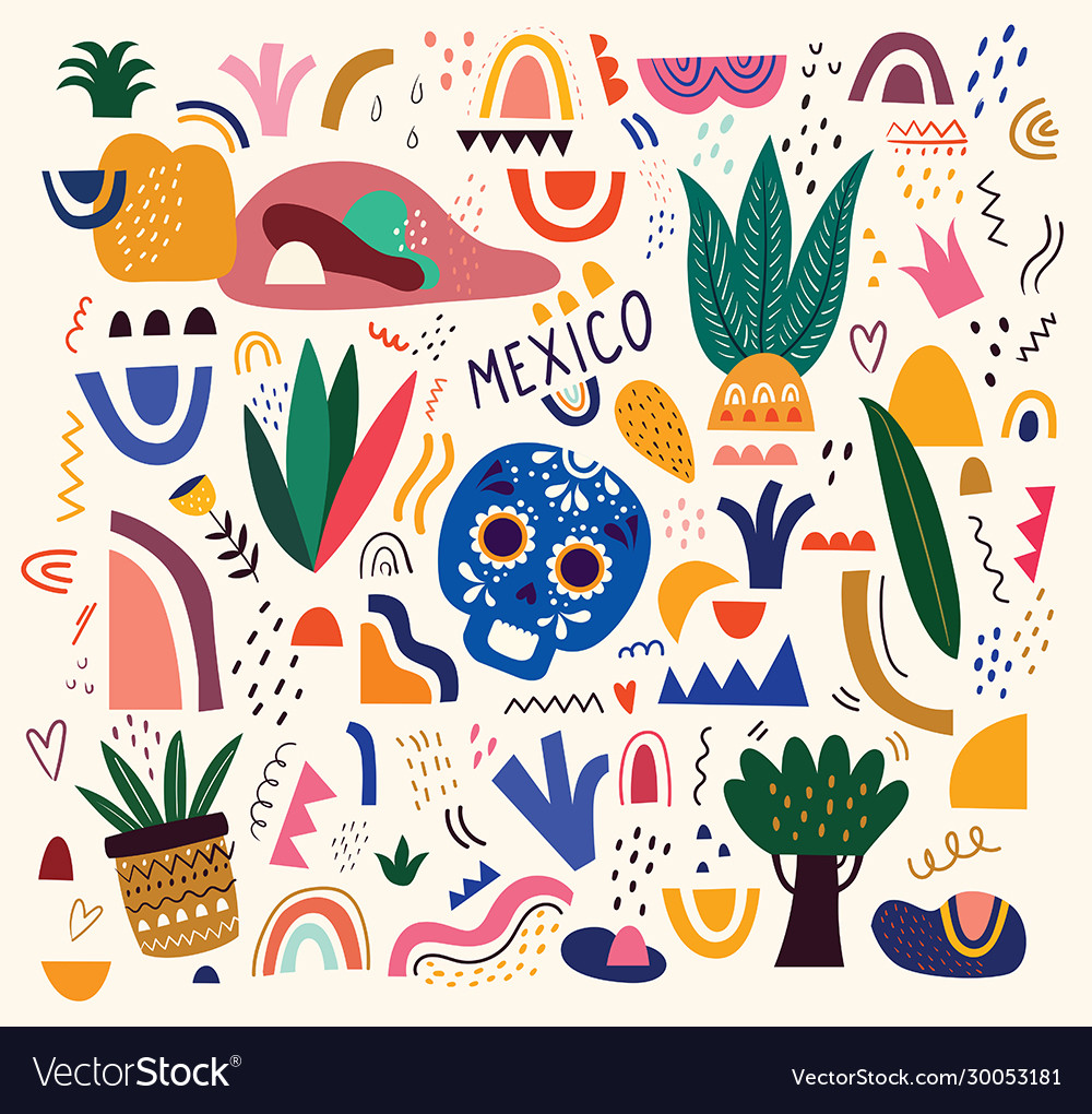 Mexican pattern2 Royalty Free Vector Image - VectorStock