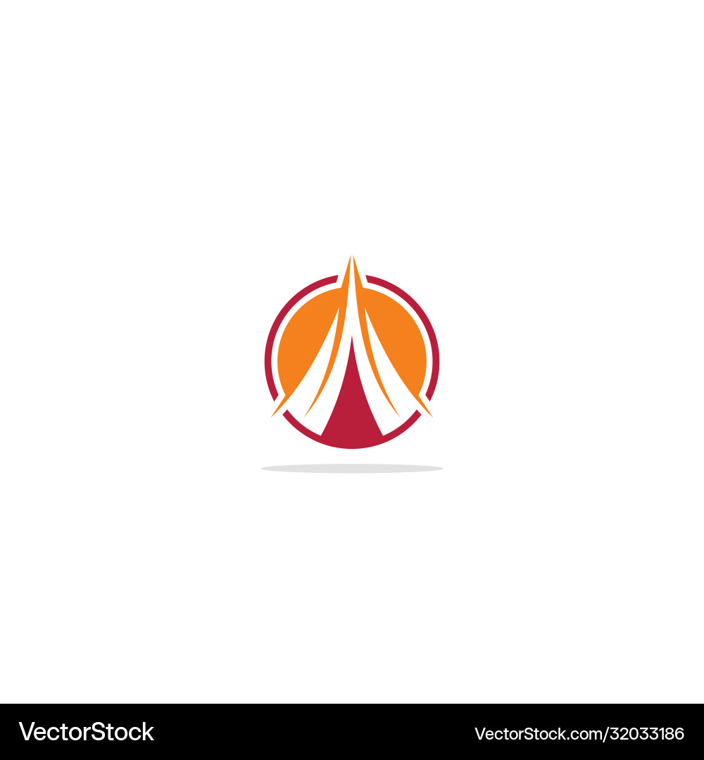 Abstract arrow round company logo Royalty Free Vector Image
