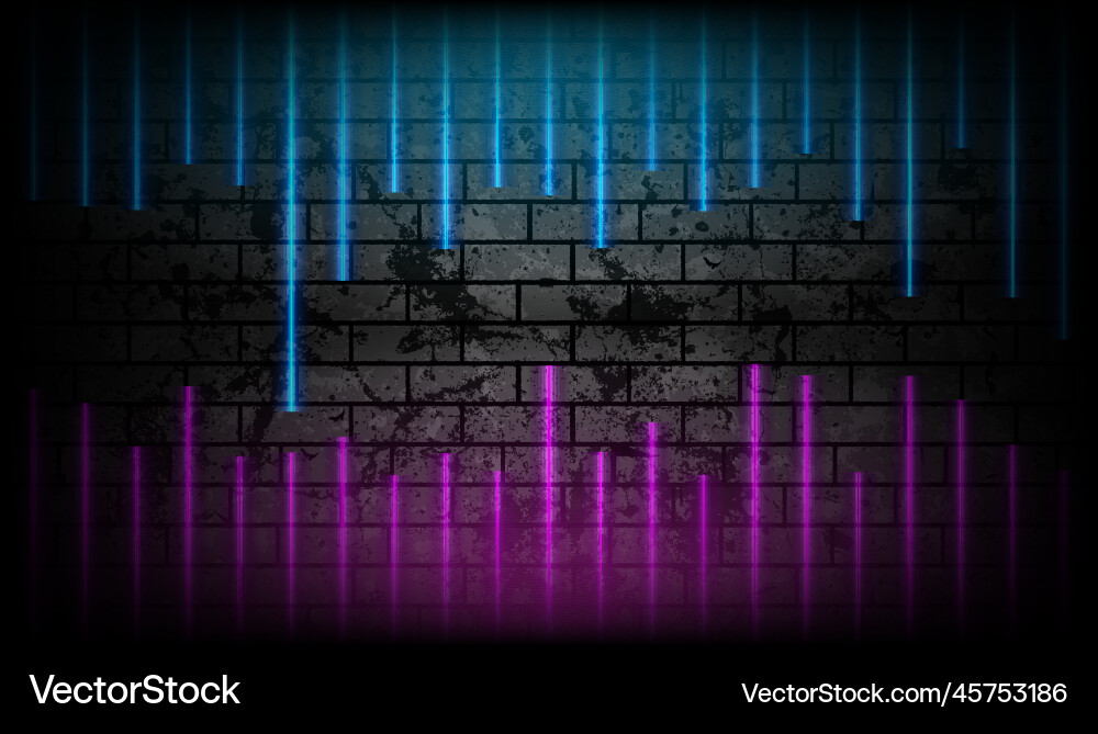 Blue purple neon lines technology grunge Vector Image