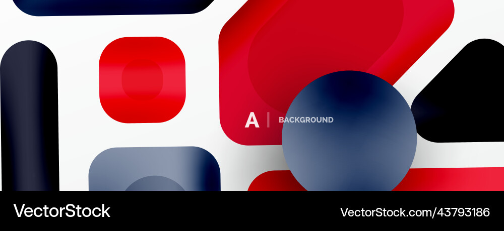 Colorful geometric shapes lines squares Royalty Free Vector