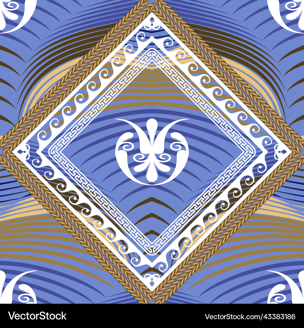 Greek ancient style beautiful ornamental 3d Vector Image