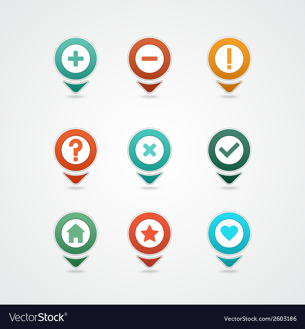 Mapping pins icon Royalty Free Vector Image - VectorStock Mapping pins icon Royalty Free Vector Image - VectorStock