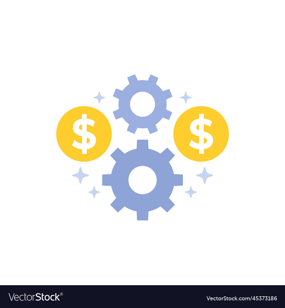 Payment processing icon flat Royalty Free Vector Image