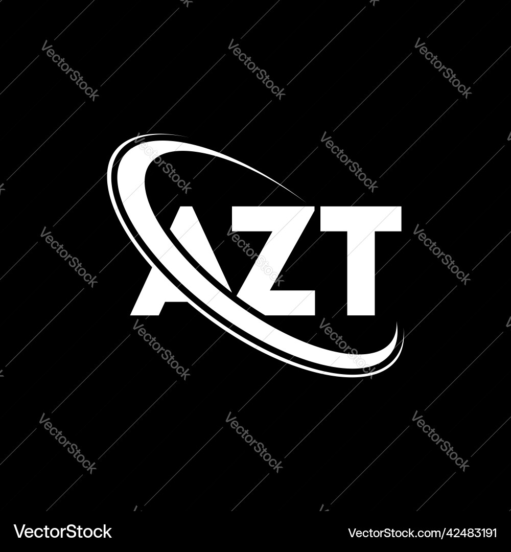 Azt logo letter letter logo design Royalty Free Vector Image