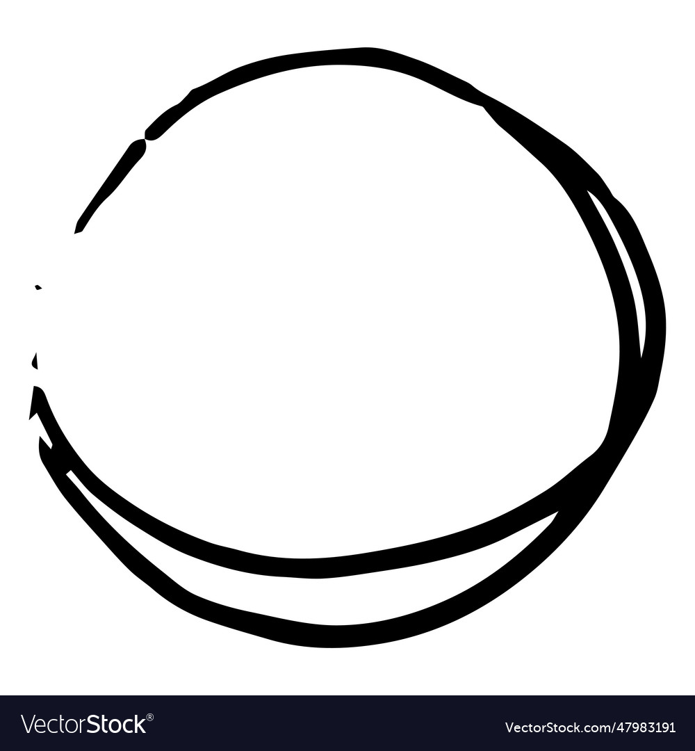 Circle Overlapped Shapes Black Design Royalty Free Vector