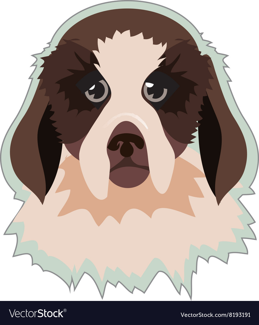 Hound head Royalty Free Vector Image - VectorStock