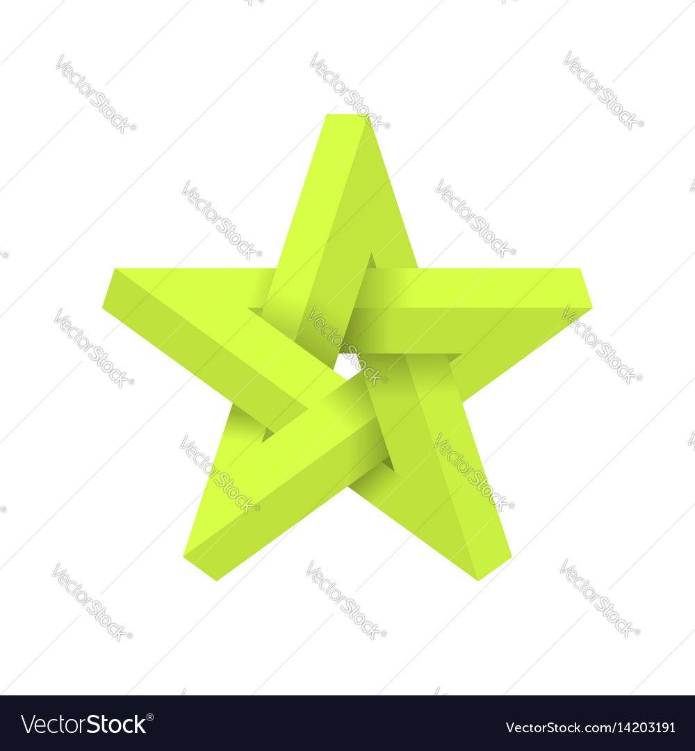 Impossible star Royalty Free Vector Image - VectorStock